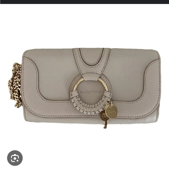 See By Chloe | Bags | See By Chloe Gray Crossbody Bag With Gold ...